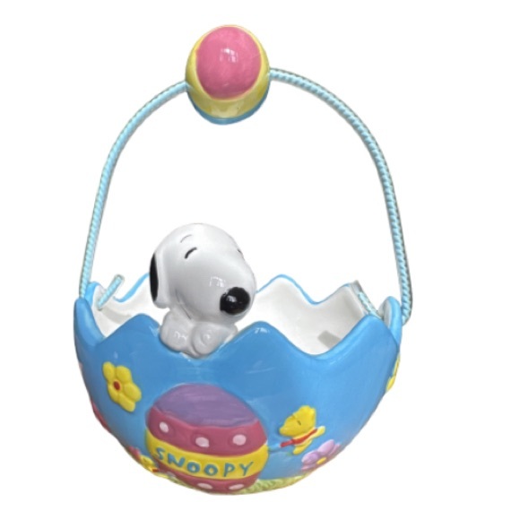 Peanuts | Accents | Snoopy Easter Basket Candy Bowl With Handle | Poshmark